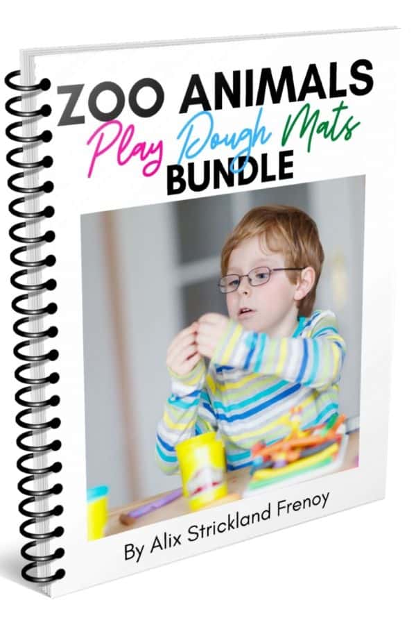 Zoo Animal Play Dough Mats 600 x 900 - 2 - Special Learning House