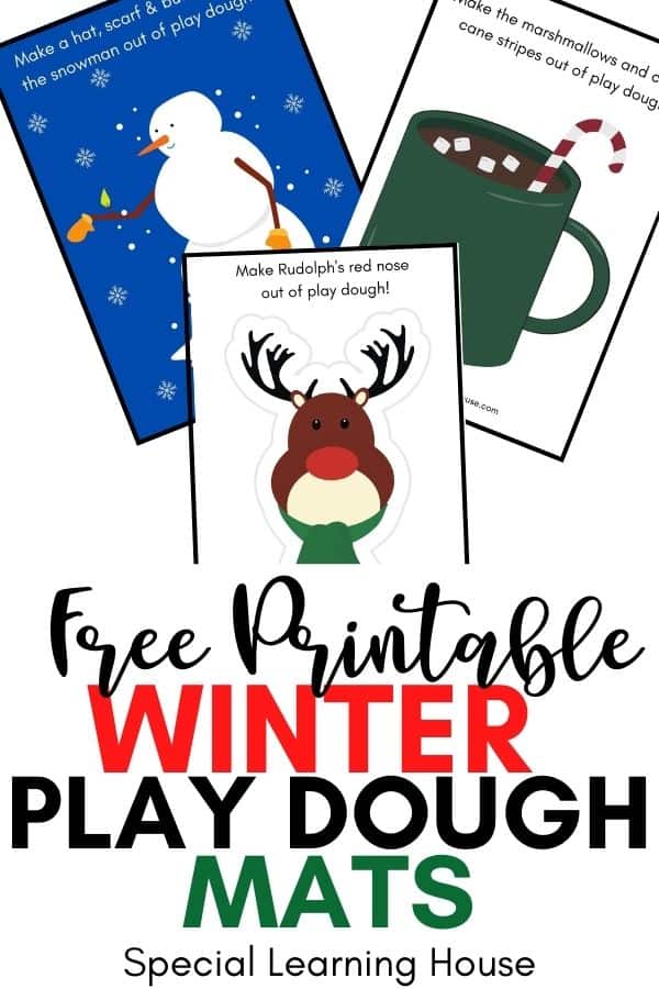 Winter Play Dough Mats - Special Learning House