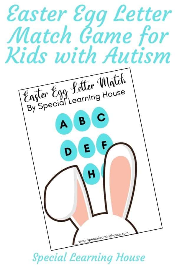 Easter Egg Letter Match for Kids with Autism - Special Learning House